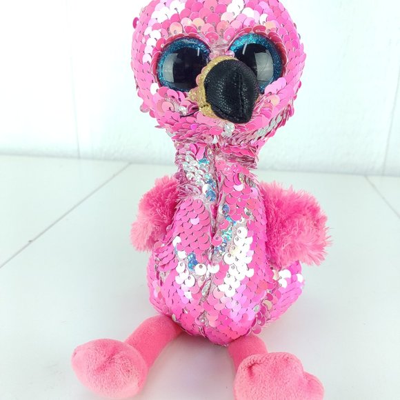 Ty | Toys | Ty Beanie Boos Flippables Pinky The Flamingo Plush 6 ...